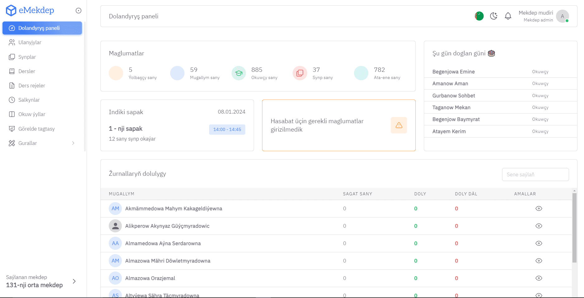 eMekdep - Öwren. Döret. Öwret.